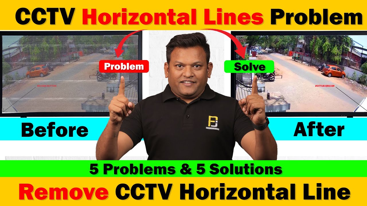 How to Solve CCTV Horizontal Line Problem | Black Line CCTV Problem ...