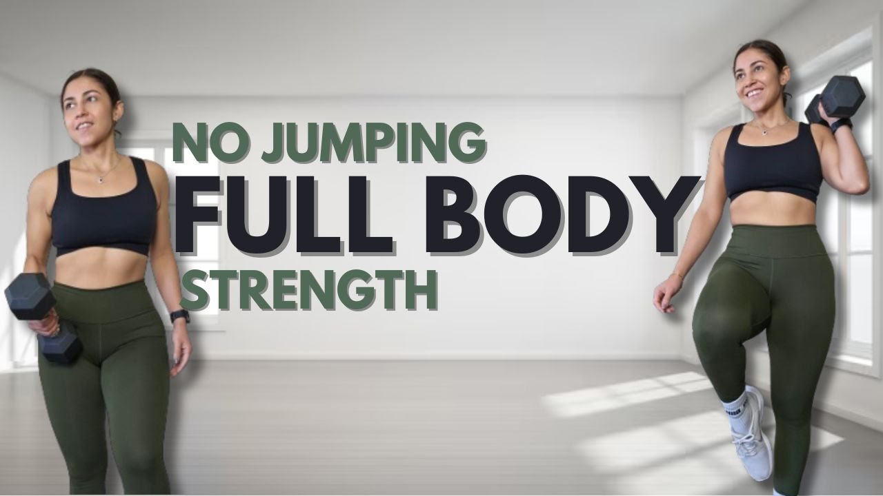 NO REPEATS FULL BODY STRENGTH | No Jumping Home workout | 40 Mins - YouTube