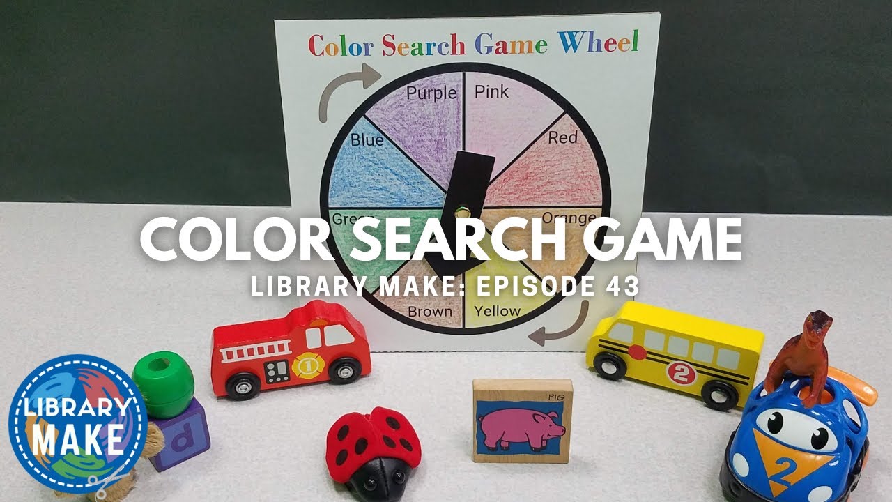 DIY Literacy: Color Search Game (LIBRARY MAKE) - YouTube