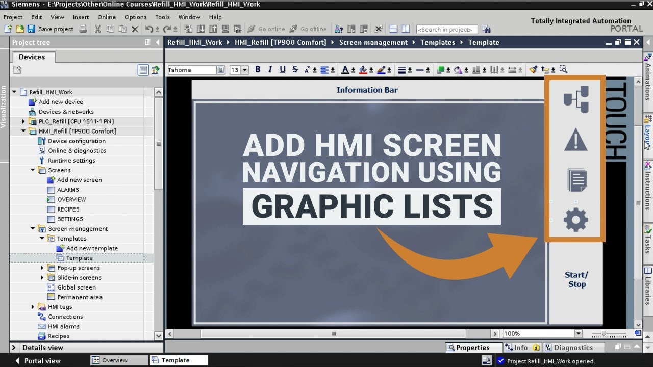How to Add Intuitive Screen Navigation to Your TIA Portal HMI Template ...