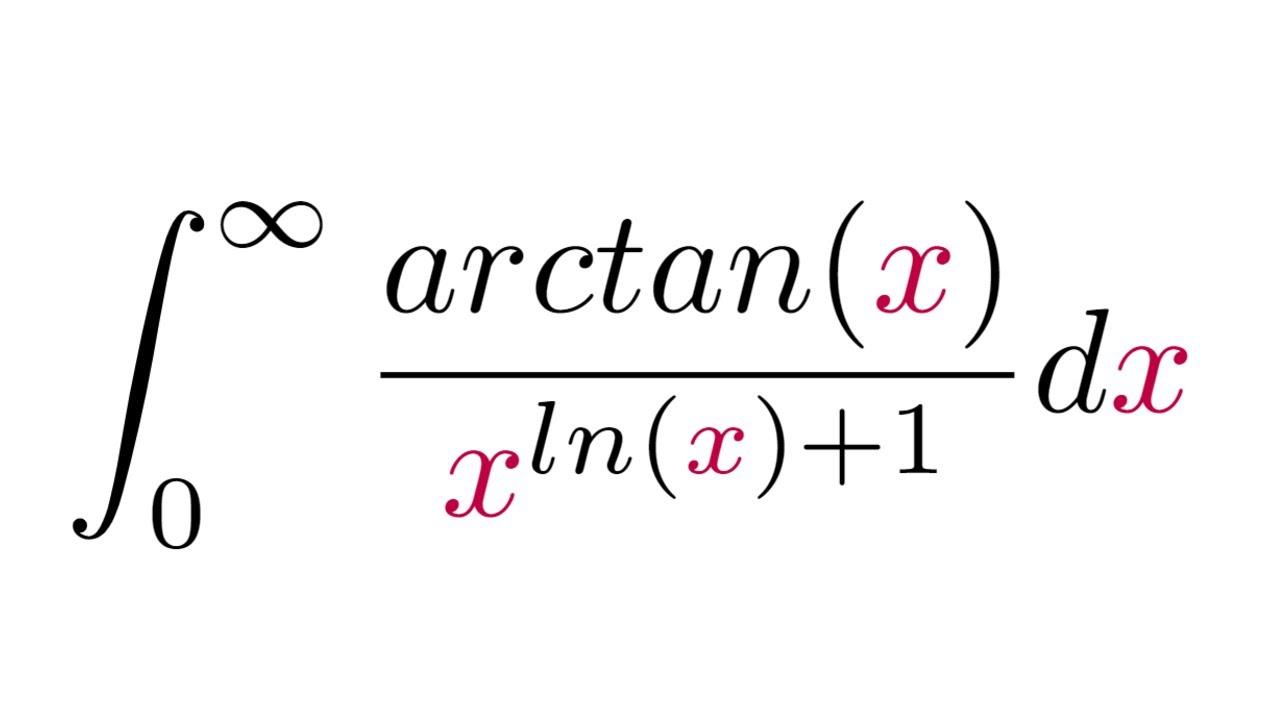 This arctangent logarithmic integral isn't complicated - YouTube