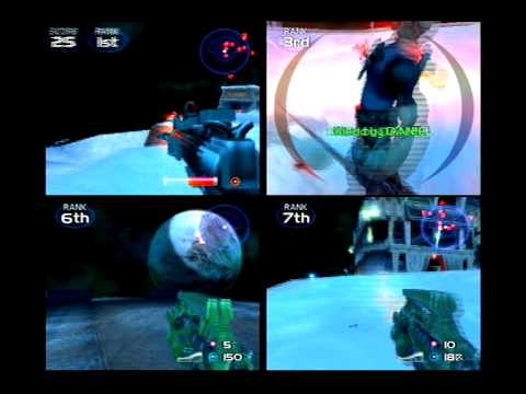 TimeSplitters 2 - Arcade Custom - 4 Player Gameplay - YouTube