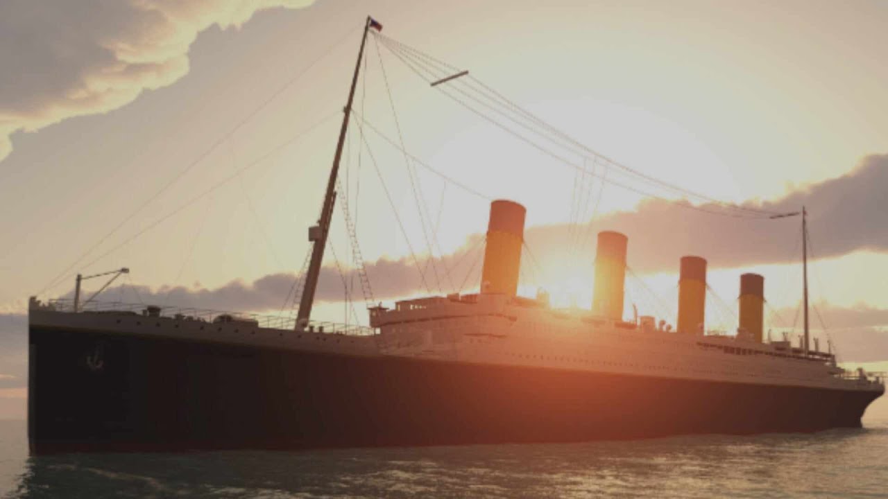 Titanic Real Time sinking ale s hudbou - YouTube