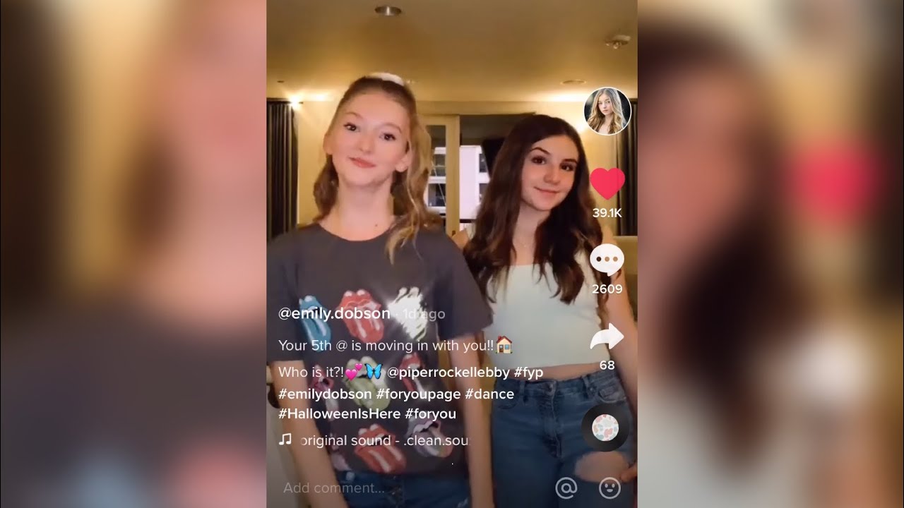 Emily Dobson new tik tok with Piper Rockelle - YouTube