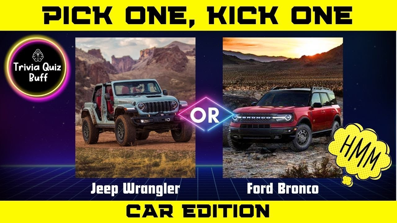 PICK ONE, KICK ONE # 22 | Car Edition | Trivia & Quiz Challenge - YouTube