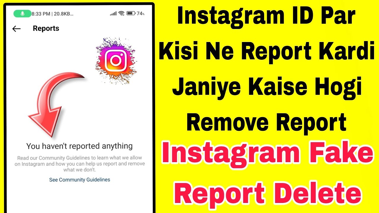 instagram account ki report kaise delete kare | how to delete instagram ...