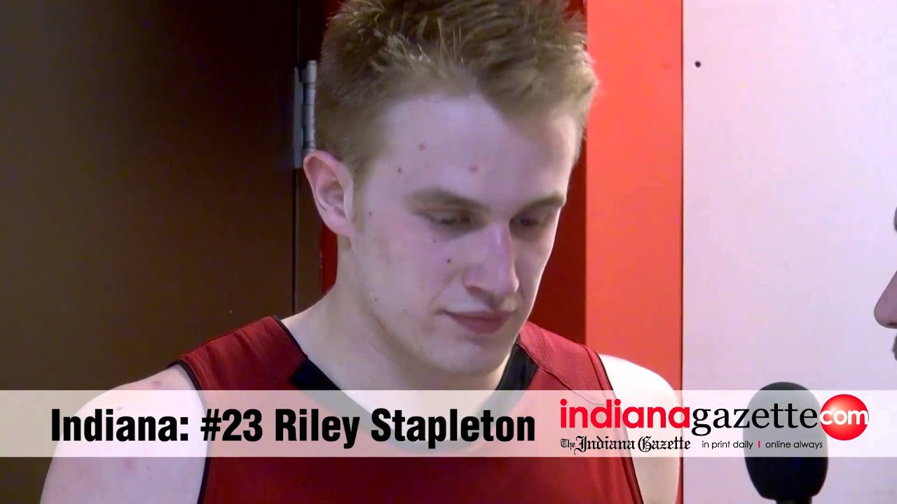 Post-Game Interview Indiana with #23 Riley Stapleton - YouTube