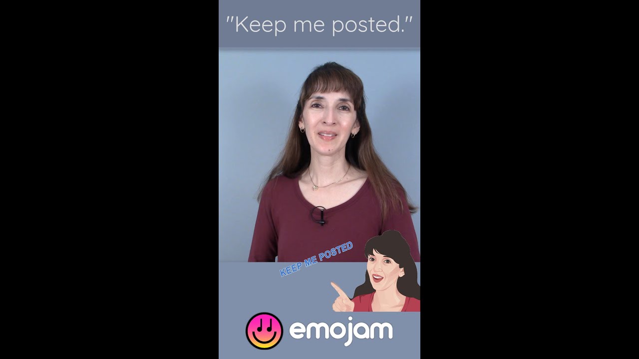 How to Use "Keep Me Posted" in Conversation - YouTube