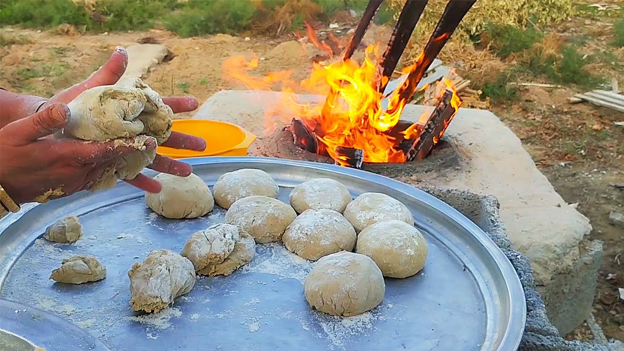Baking tandoori bread| Cooking At Home| Baking Village Bread - YouTube