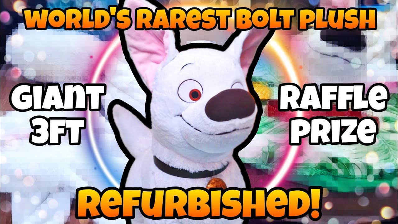 I restored a GIANT raffle prize Bolt plush! - YouTube