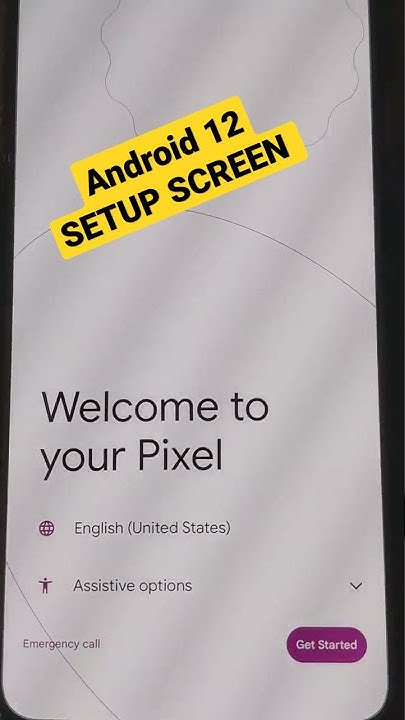 ANDROID 12 SETUP SCREEN |Google PIXEL | (uses haptics) 😳 ️🔥 - YouTube