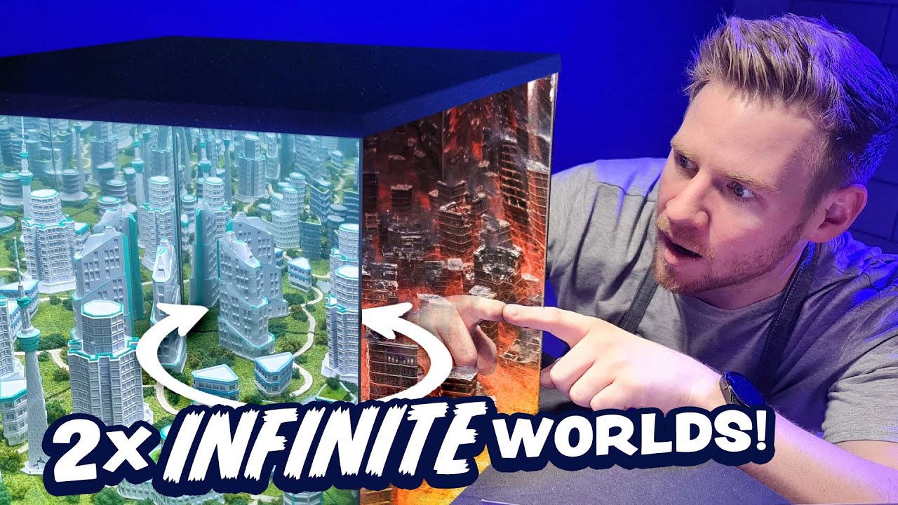 I made two INFINITE WORLDS in ONE BOX?!! - YouTube
