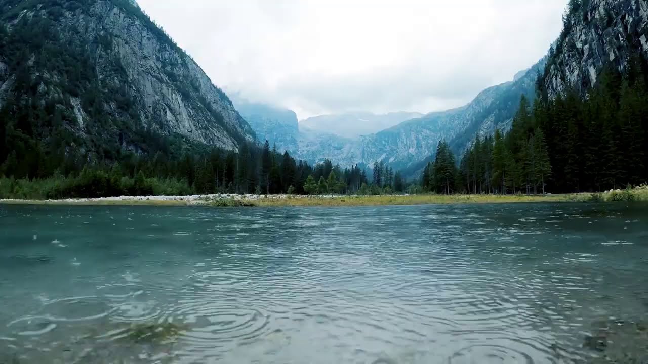 Raining on the Lake During the Day | Sounds to Sleep Well - YouTube