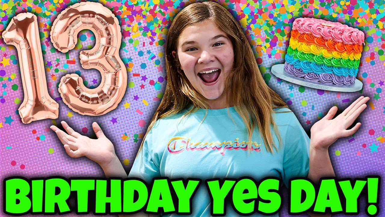 Carlie's A TEENAGER!! Birthday Yes Day And Opening Presents! She Was ...