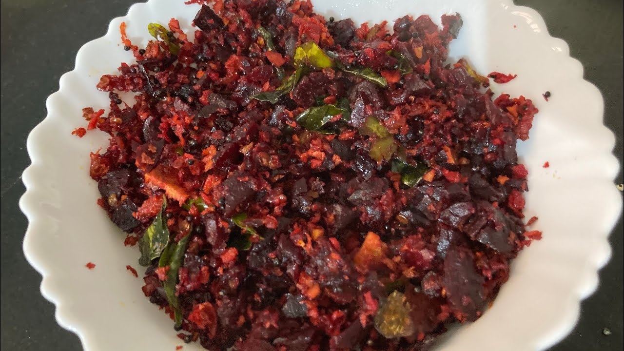 Beetroot Thoran Kerala Style /ബീറ്റ്‌റൂട്ട് തോരൻ നാടൻ സ്റ്റൈൽ - YouTube