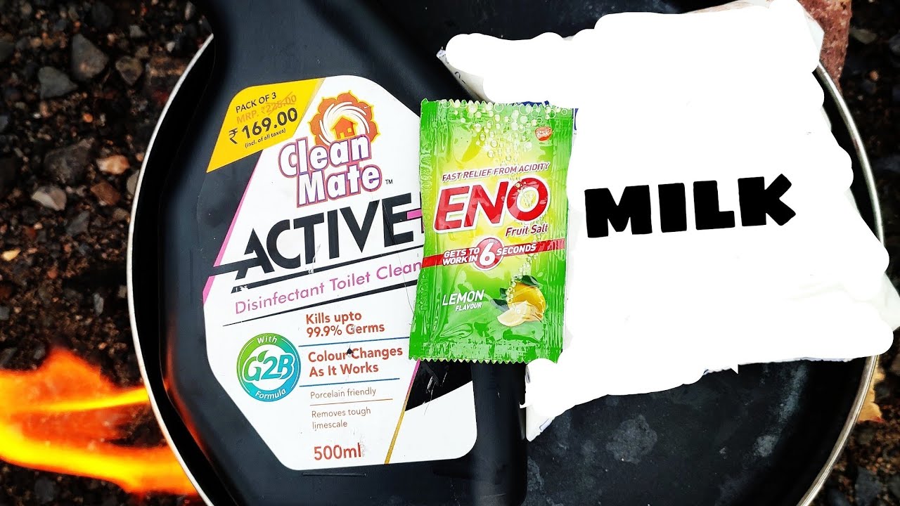 HARPIC+MILK VS ENO FRYPAN EXPERIMENT||HARPIC+MILK VS ENO HOT FRYPAN ||DEVIL KA EXPERIMENT - YouTube