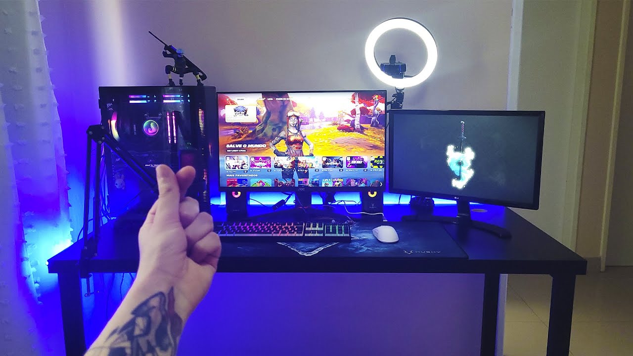 Nova mesa do setup é PERFEITA PARA LIVES / TRABALHO - Mesa De ...