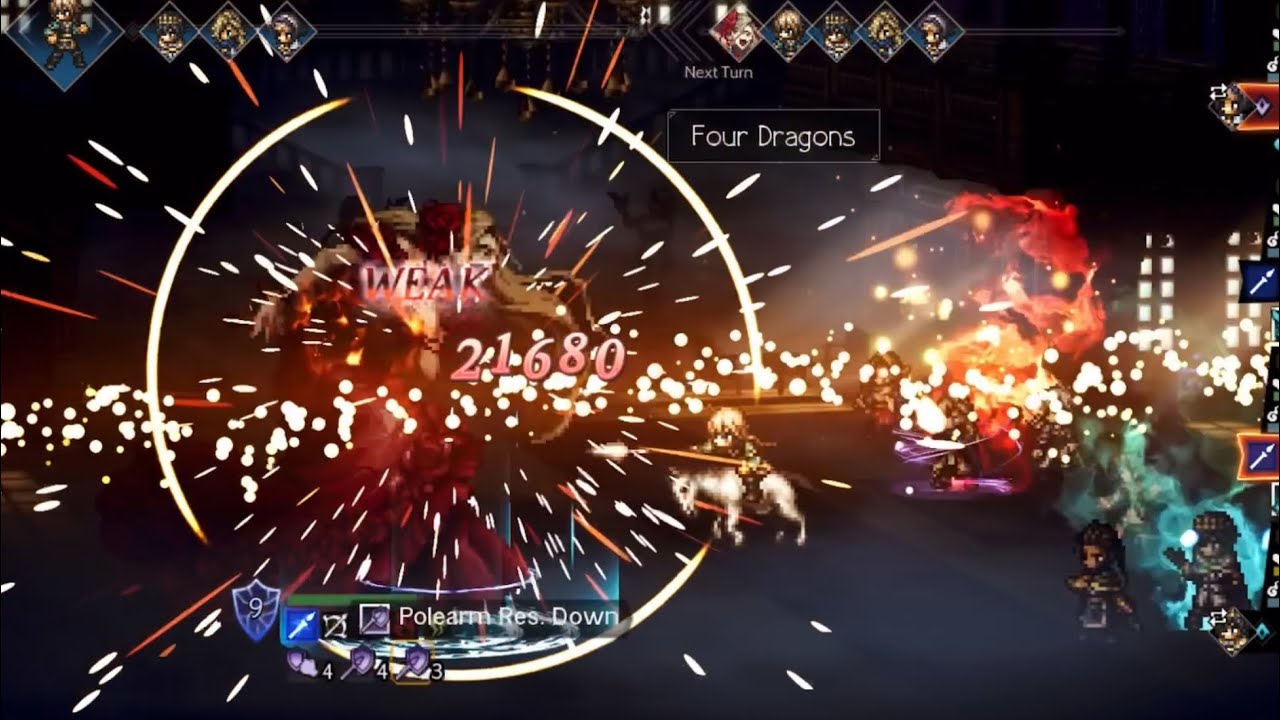 Octopath CotC - Francesca the Actress EX3 4T - YouTube