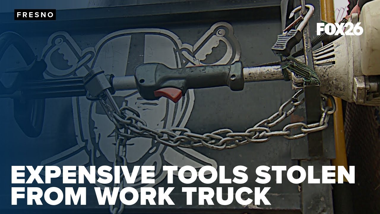 Tool thief targets Fresno landscapers, steals expensive equipment - YouTube