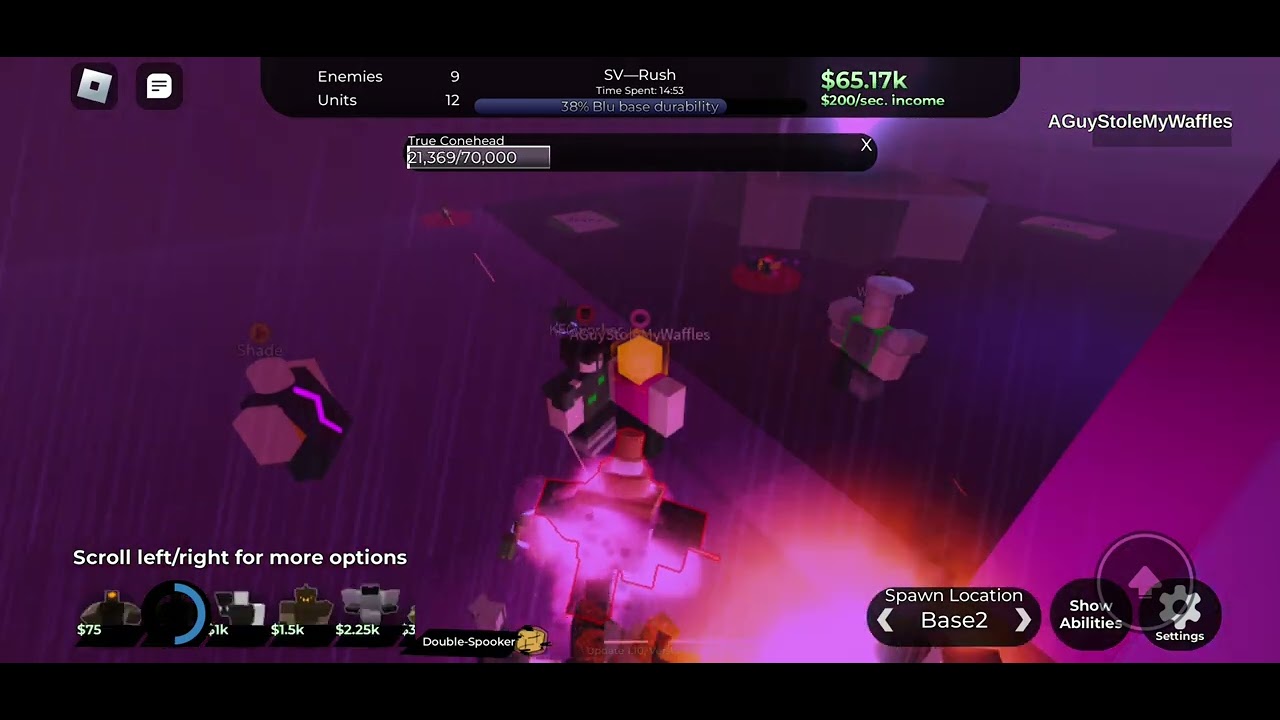 defeat true conehead |world tower defense |Roblox - YouTube