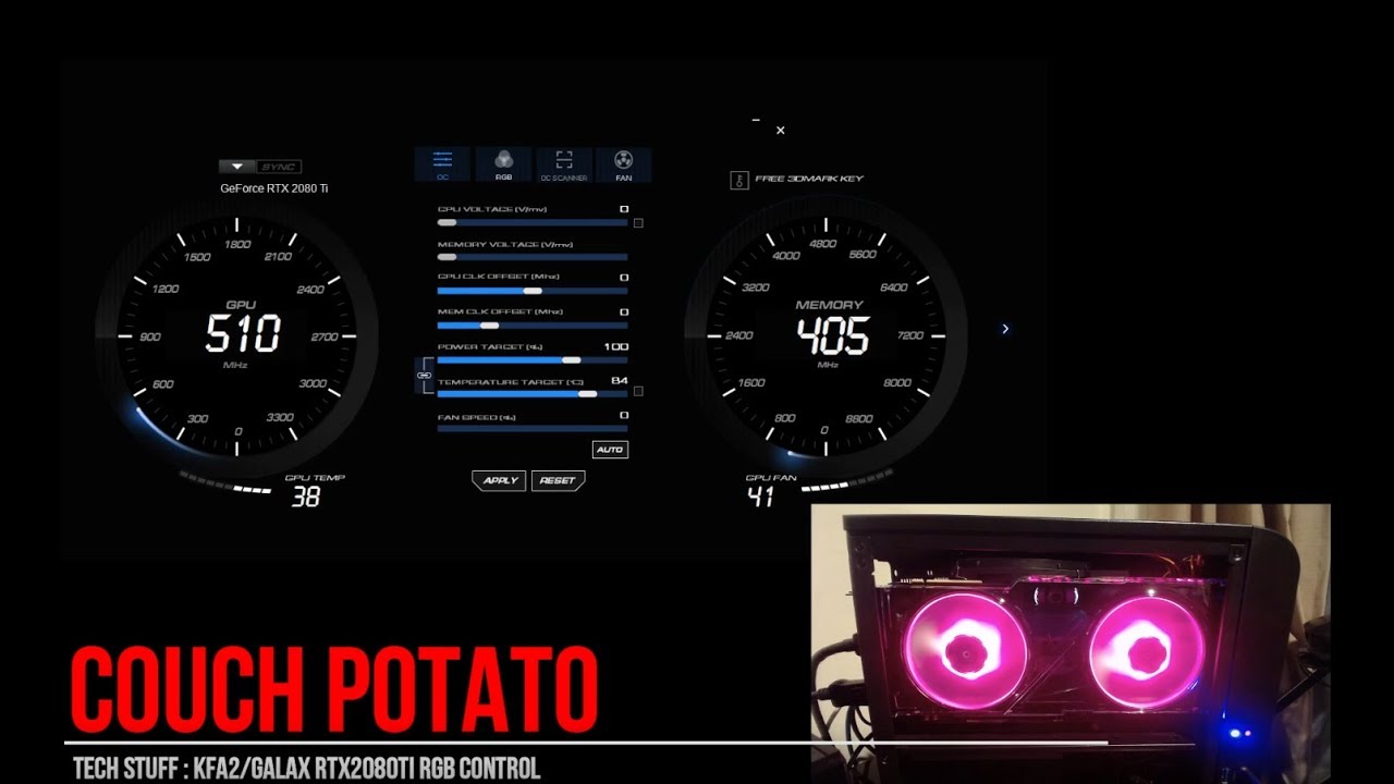 KFA2/Galax - RTX 2080 Ti OC - RGB Control (English) - YouTube