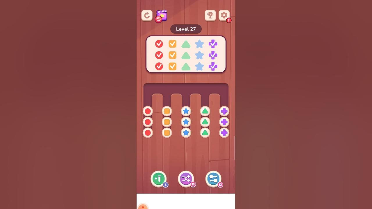 Color Shape Sort Puzzle level 27 - YouTube