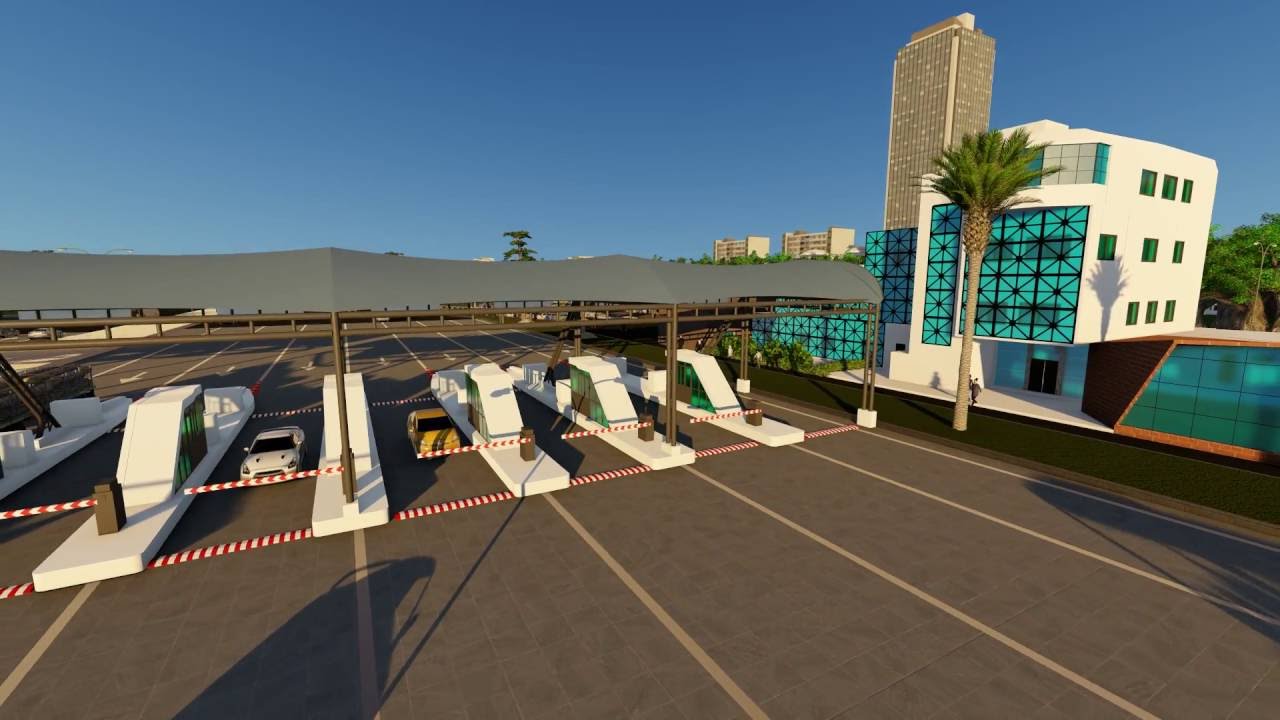 Toll Booth Animation on Lumion - YouTube