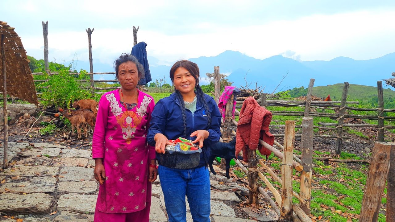 Beautiful Nepali Mountain Village Simple Happy Lifestyle | Rural Nepal ...