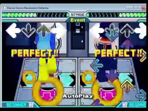 Antics with the DDR beginner helpers - YouTube