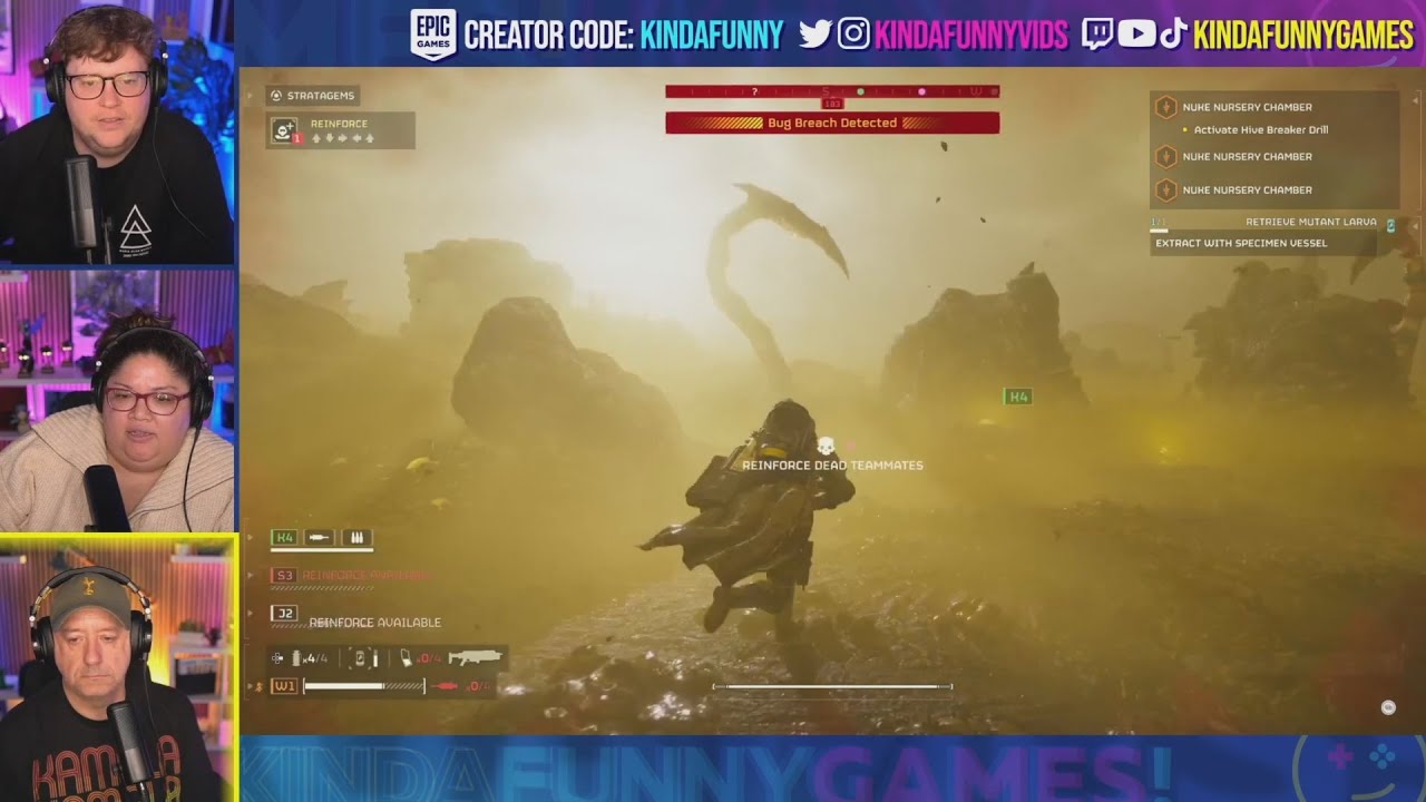They Face the New Tentacle Bug in Helldivers 2 (Kinda Funny Games ...
