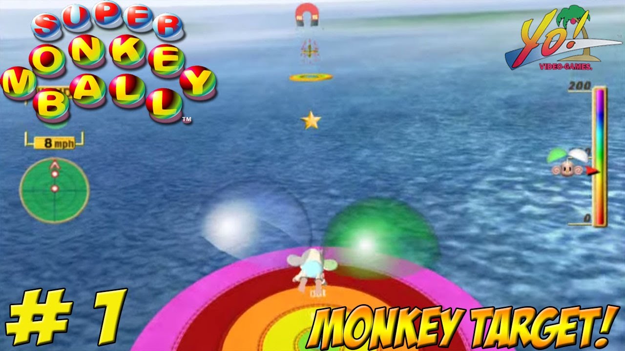GameCube: Super Monkey Ball! Monkey Target! Part 1 - YoVideogames - YouTube