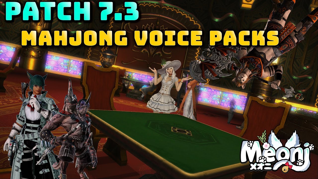 FFXIV: New Doman Mahjong Voices - 7.3 - YouTube