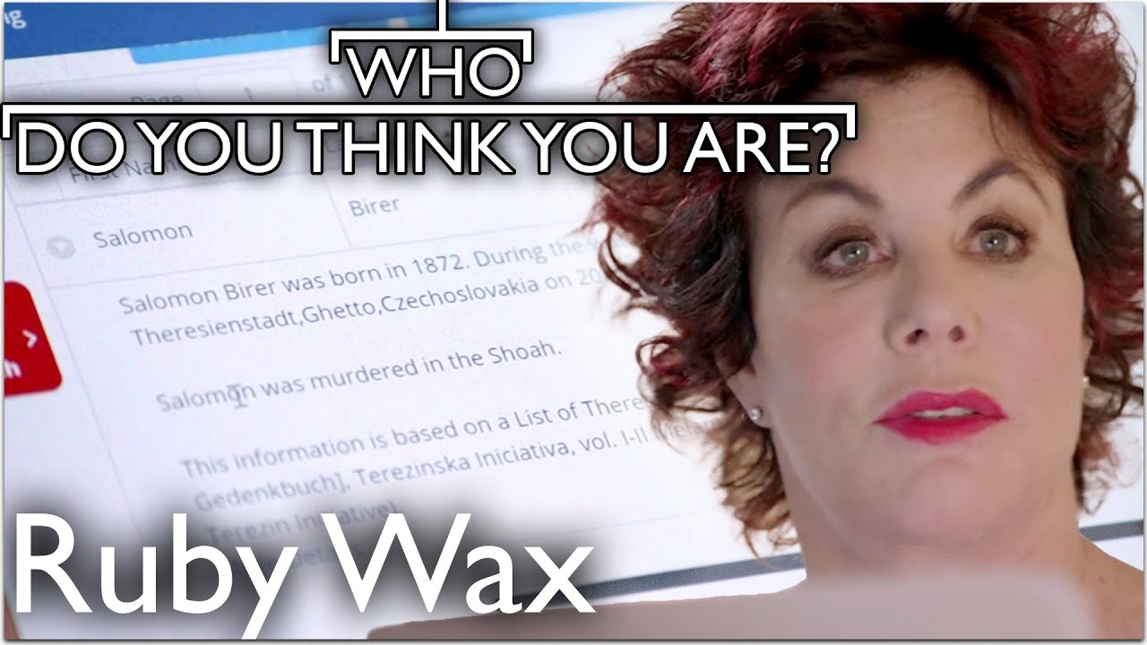 Ruby Wax Discovers The Fate Of Her Great Aunt & Uncle - YouTube