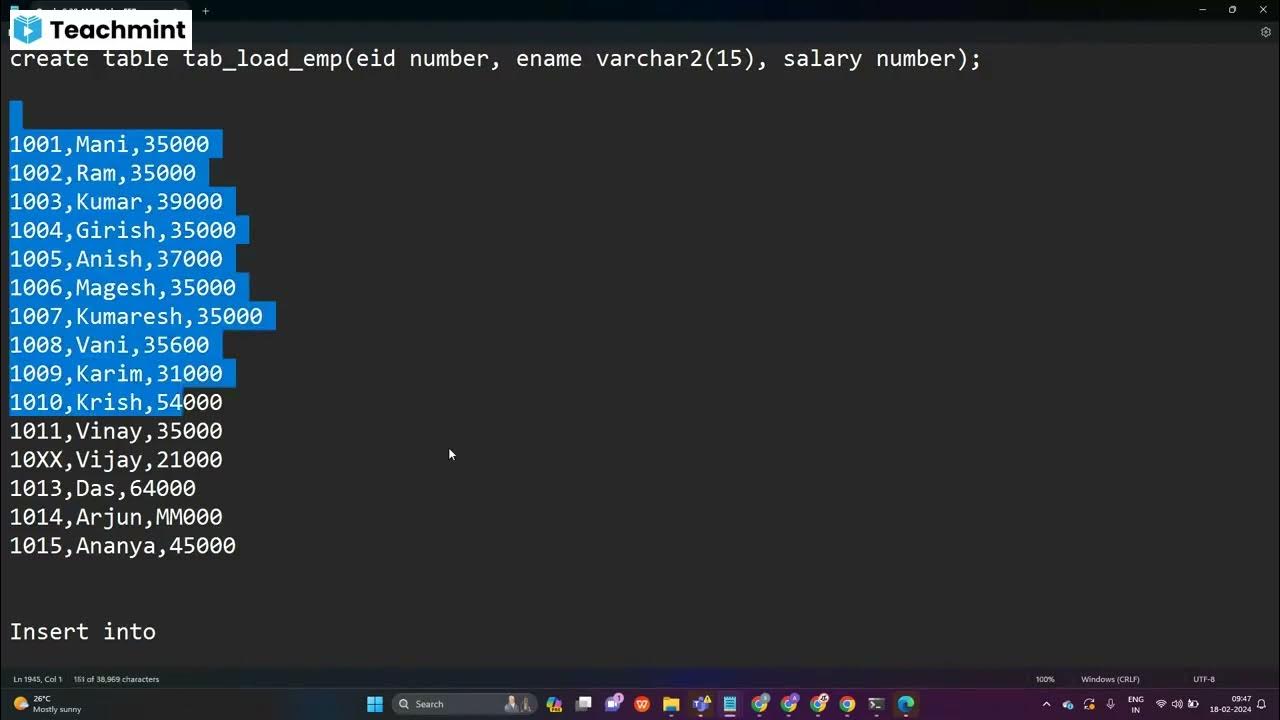 Oracle SQL Loader - YouTube