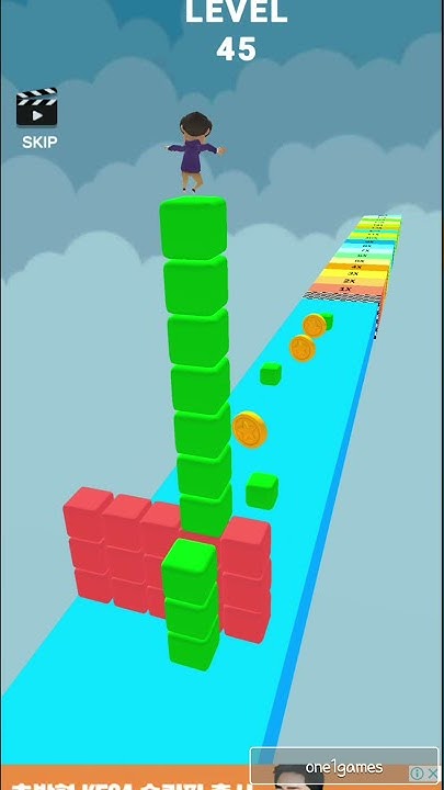 Cube Stacker Surfer 3D🏄‍♂️Android, iSO New Mobile Update Gameplay Unlocked Walkthrough Levels 45 ...