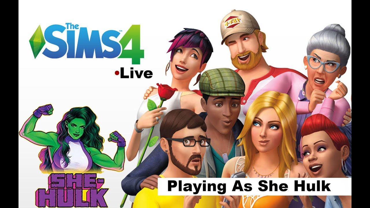 The Sims 4 Gameplay Live | She Hulk Ke Sath - YouTube