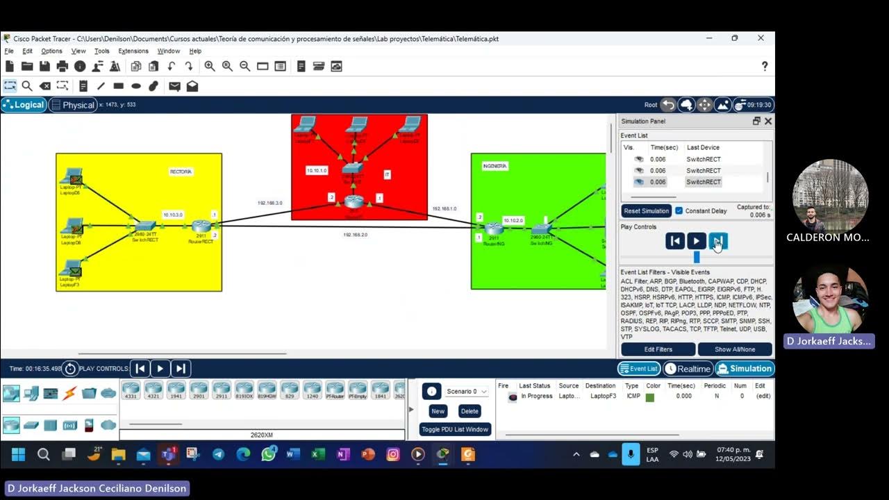 Simulación de Red Telemática con Cisco Packet Tracer - YouTube