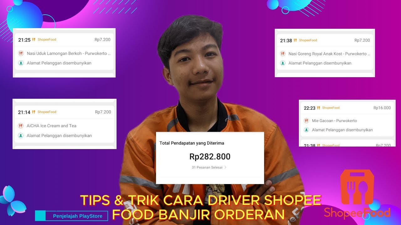 TIPS AND TRIK MEMBUAT AKUN SHOPEE FOOD DRIVER BANJIR ORDERAN - YouTube