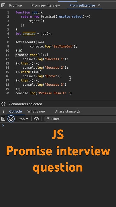 JavaScript Promises | Top Interview Questions Explained! - YouTube