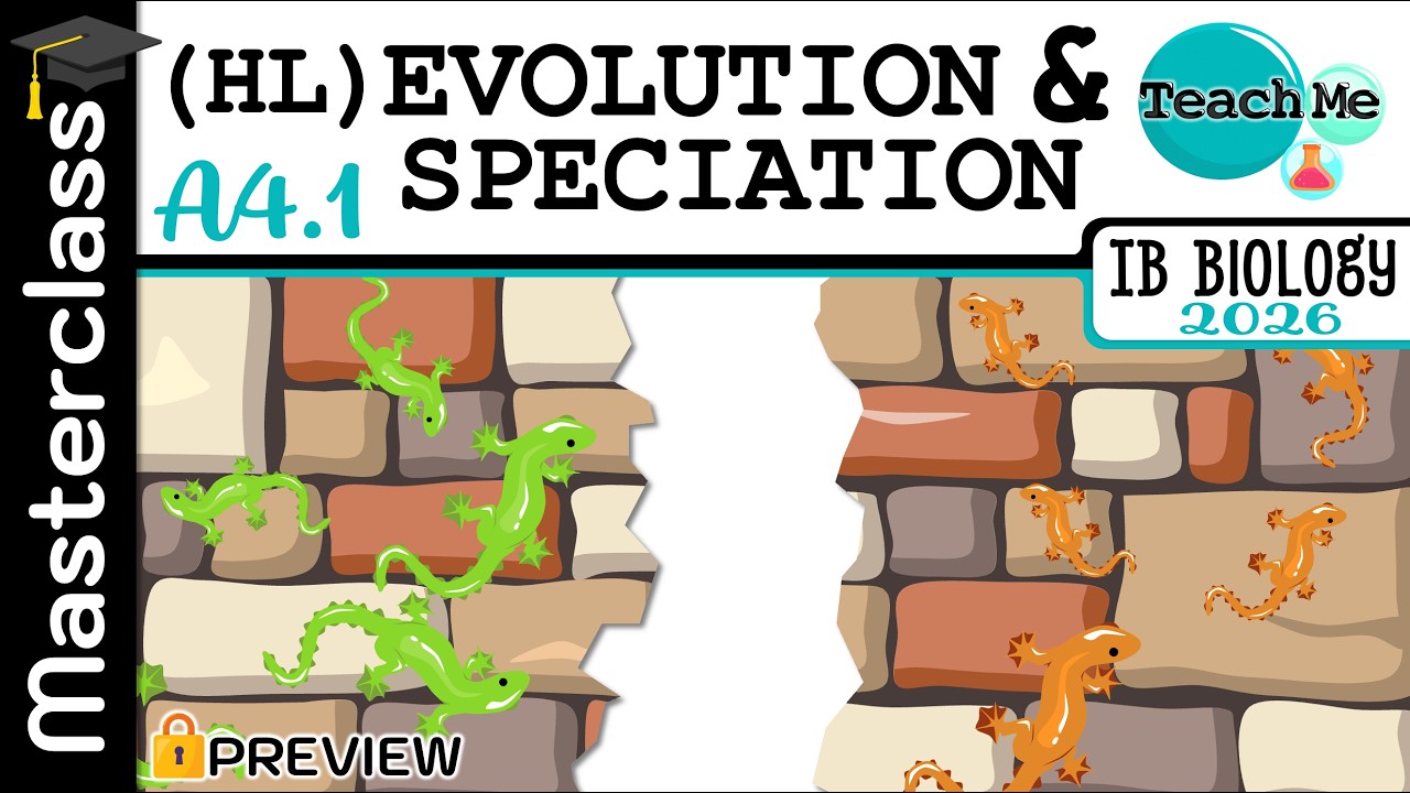 (A4.1) - Evolution & Speciation - IB Biology (HL) - YouTube