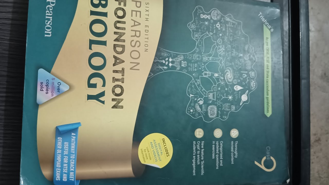 Pearson neet foundation biology class 9 book best for self study #education #books #pearson # ...