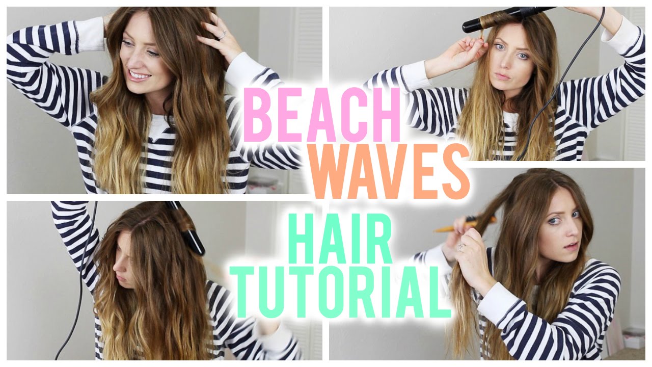 Summer Beach Waves Hair Tutorial | Kendra Atkins - YouTube