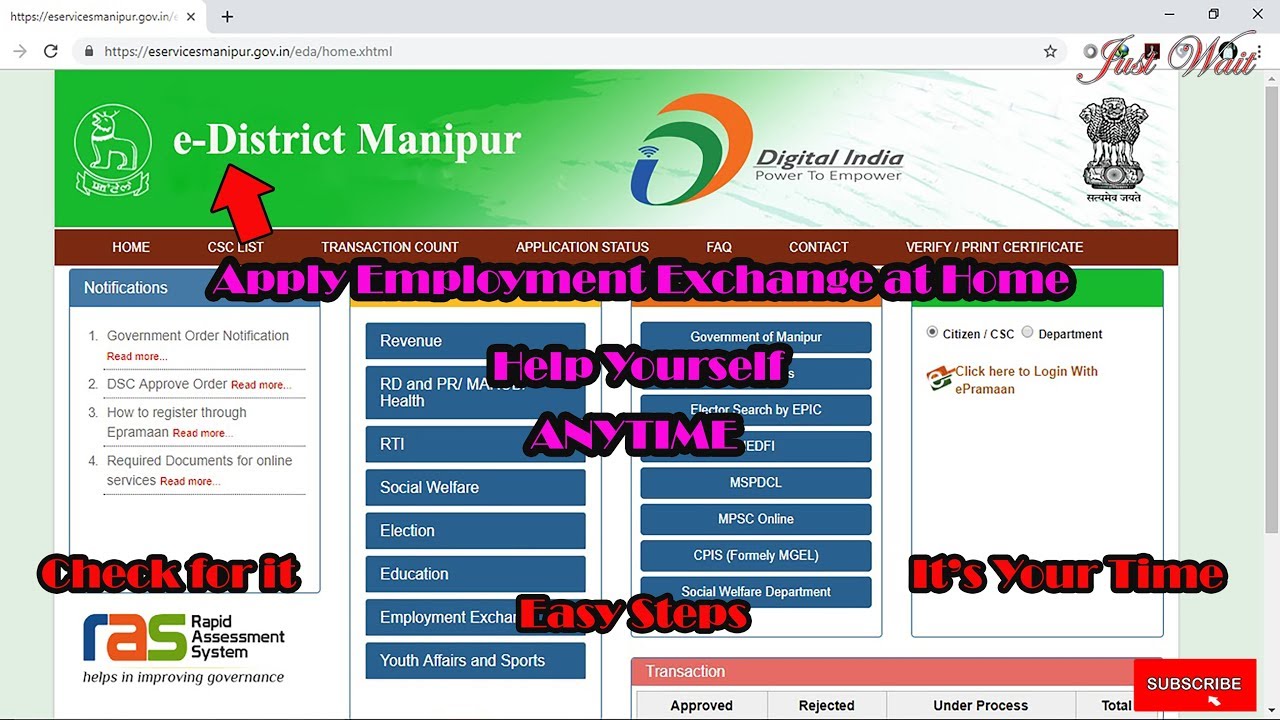 How to apply employment exchange - YouTube