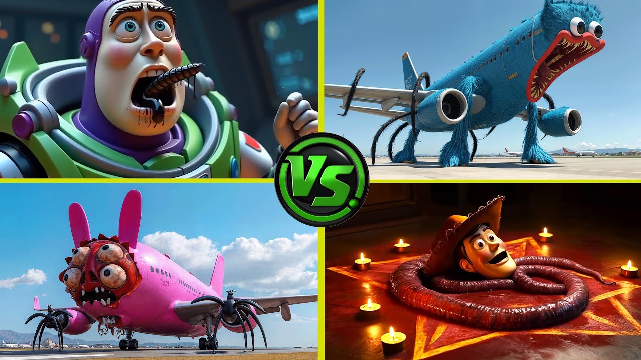 Lightyear Monster 2 vs Poppy Playtime vs Woody Monster 2 Pinki INFECTED ...