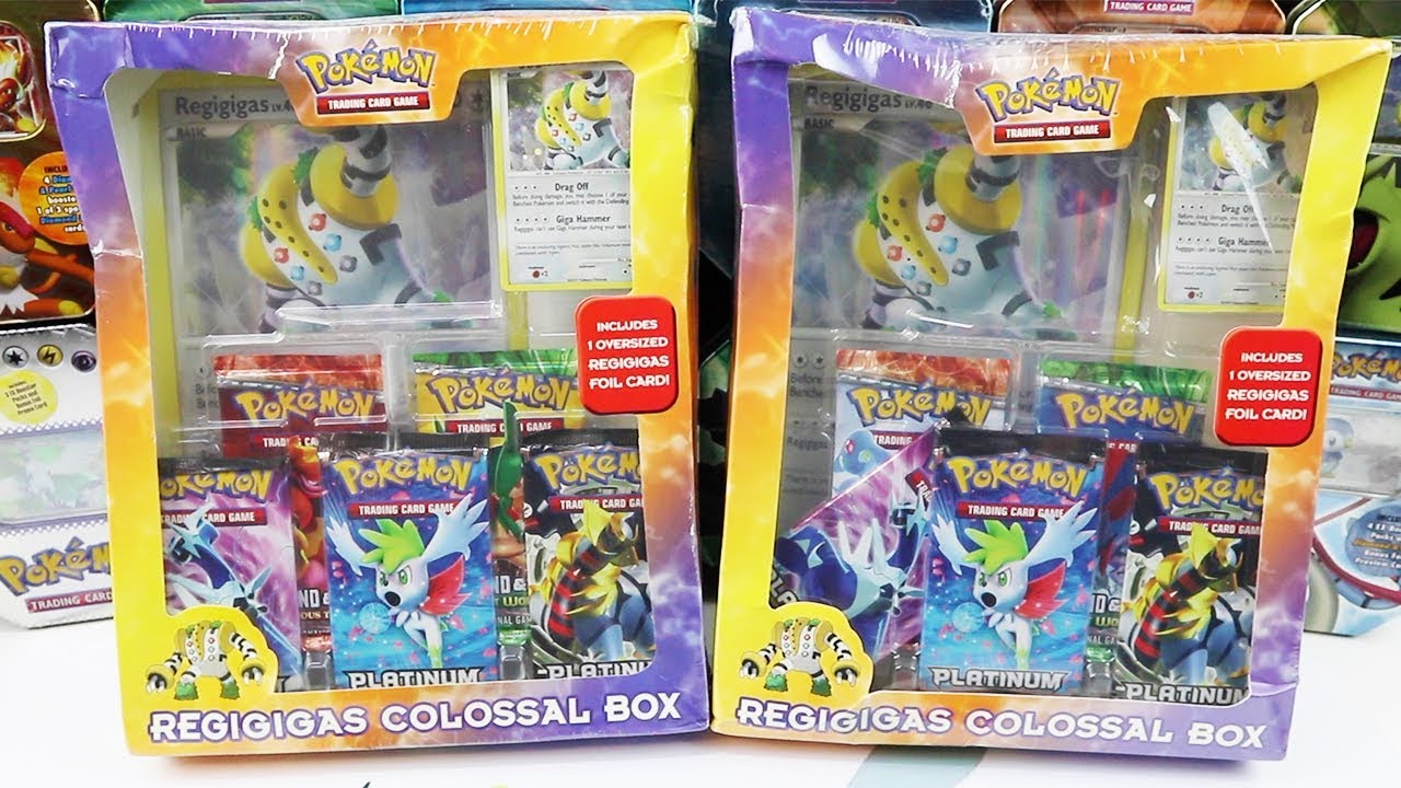 Opening 2 Regigigas COLOSSAL Boxes - Pokemon Platinum/D&P Old Packs ...