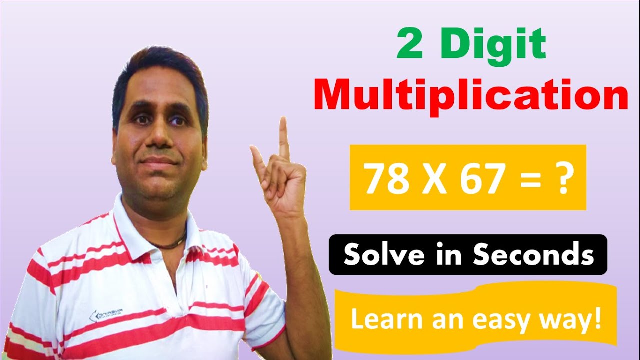 Multiplication tricks for 2 digit numbers | How to multiply 2 digit ...