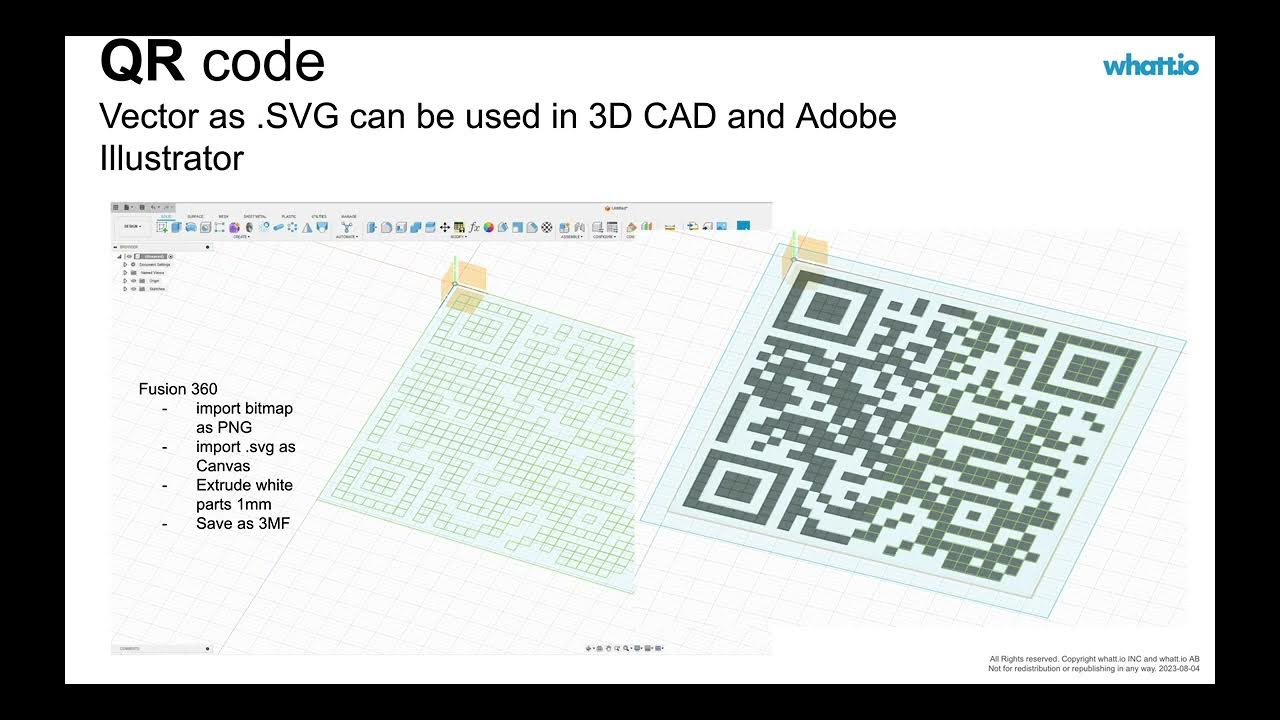 QR codes in bitmap or vector format - YouTube