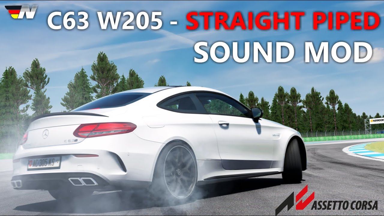 C63s W205 Sound Mod | Assetto Corsa W.I.P Preview M177 - YouTube