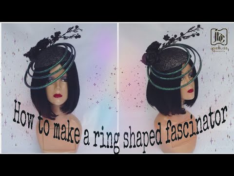 How to make a ring shaped fascinator/DIY ring shaped fascinator in less ...