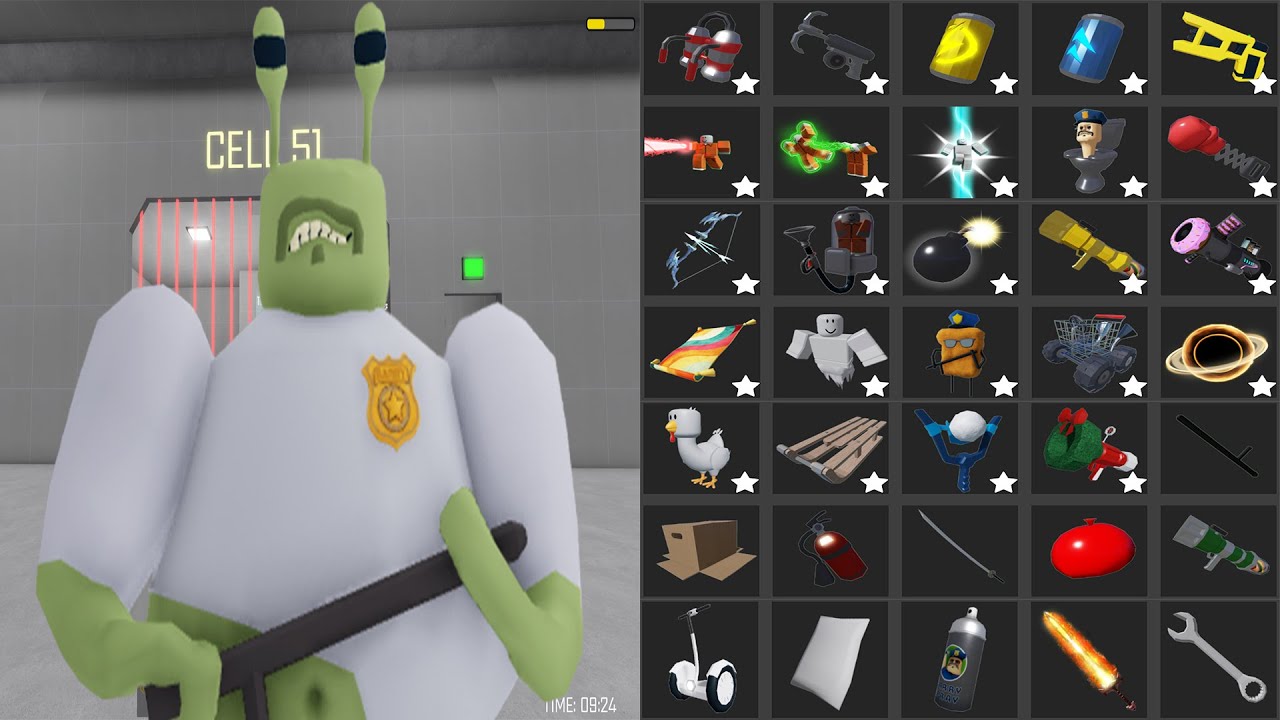 BARRY'S PRISON RUN! ALIEN MODE - ALIEN BOSS BECOME A GIANT - All Items ...